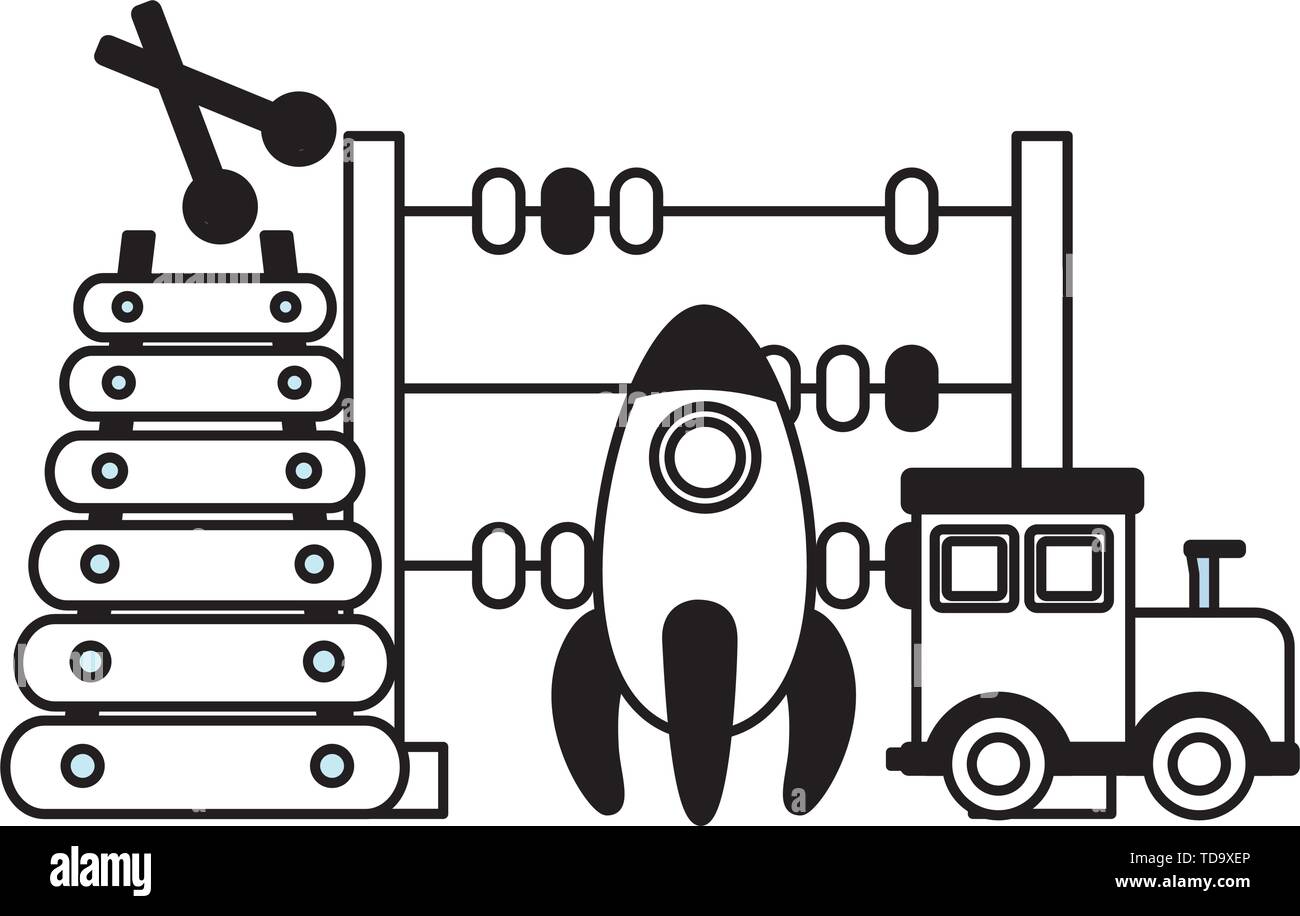 Rocket train Stock Vector Images - Alamy