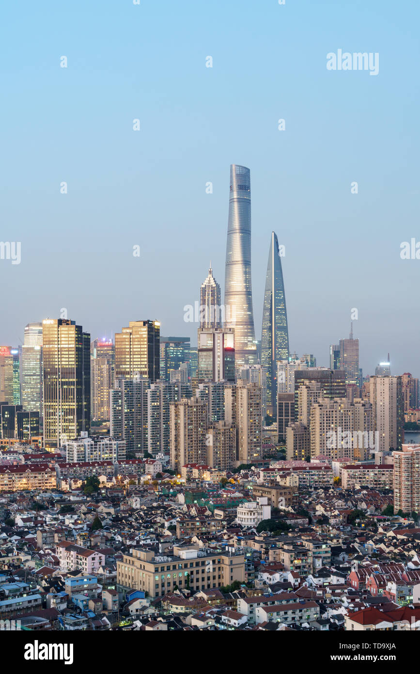 Shanghai City Landmark Architecture Stock Photo - Alamy