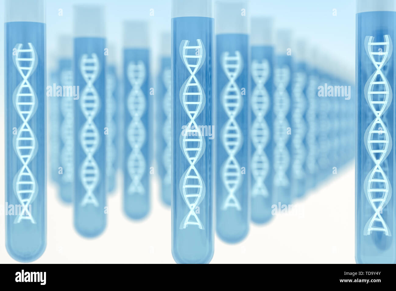 DNA in the test tube, three-dimensional rendering Stock Photo - Alamy