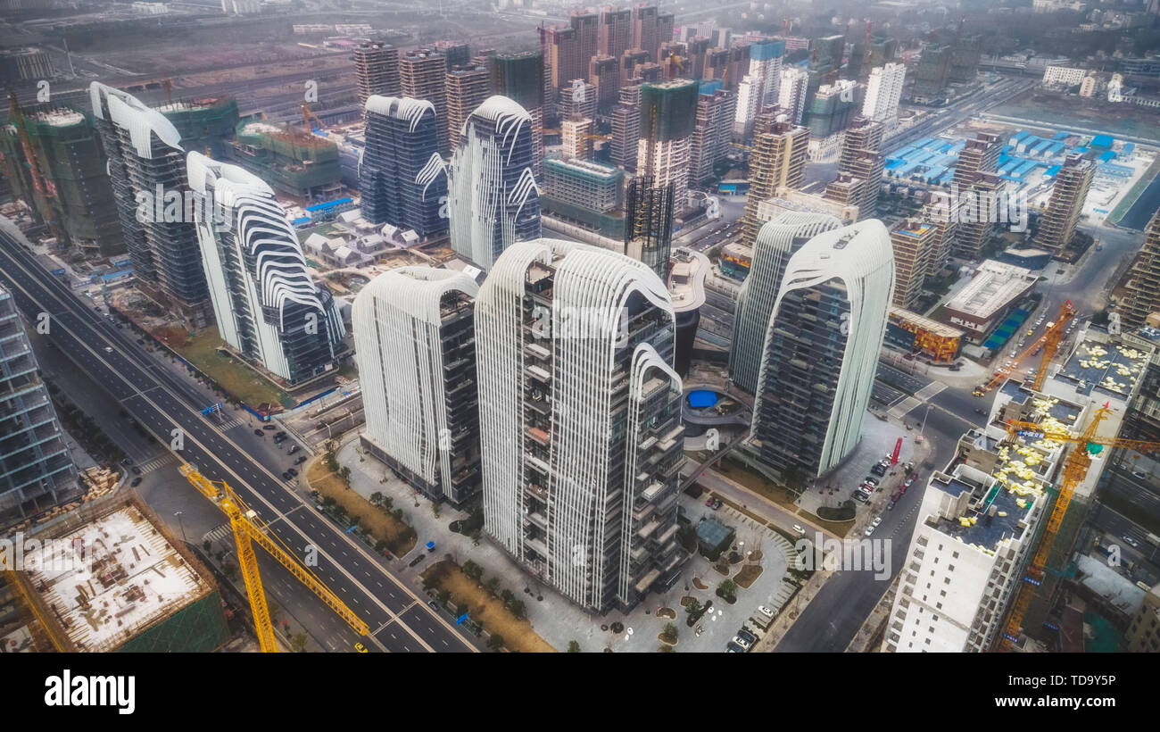 Nanjing Zhenda Himalayan Center Aerial Photography Stock Photo - Alamy