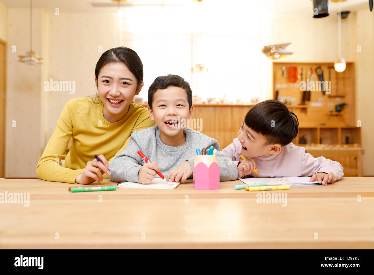 Chinese children drawing china hi-res stock photography and images - Alamy