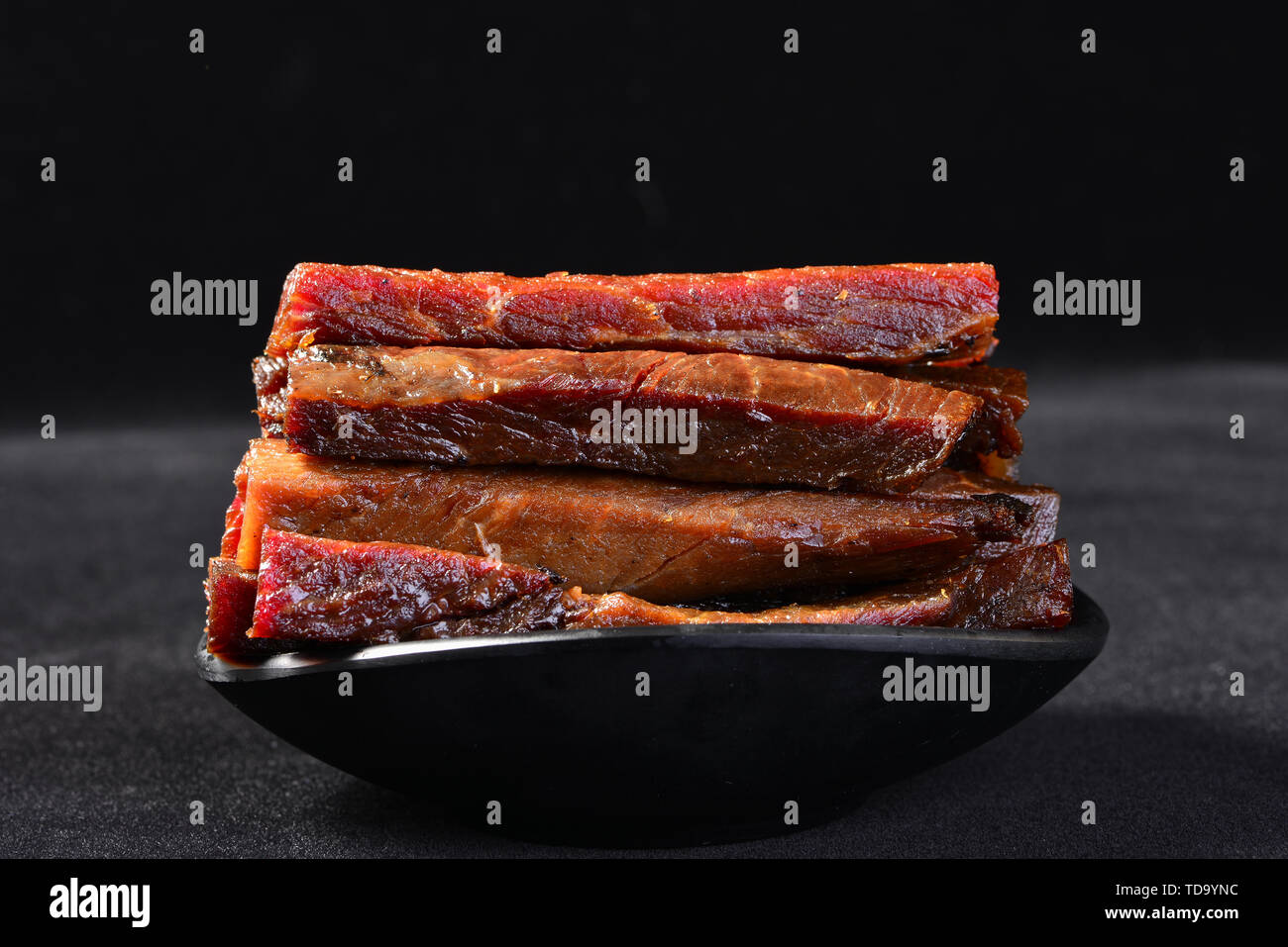 Air-dried hand-torn beef HD picture Stock Photo - Alamy