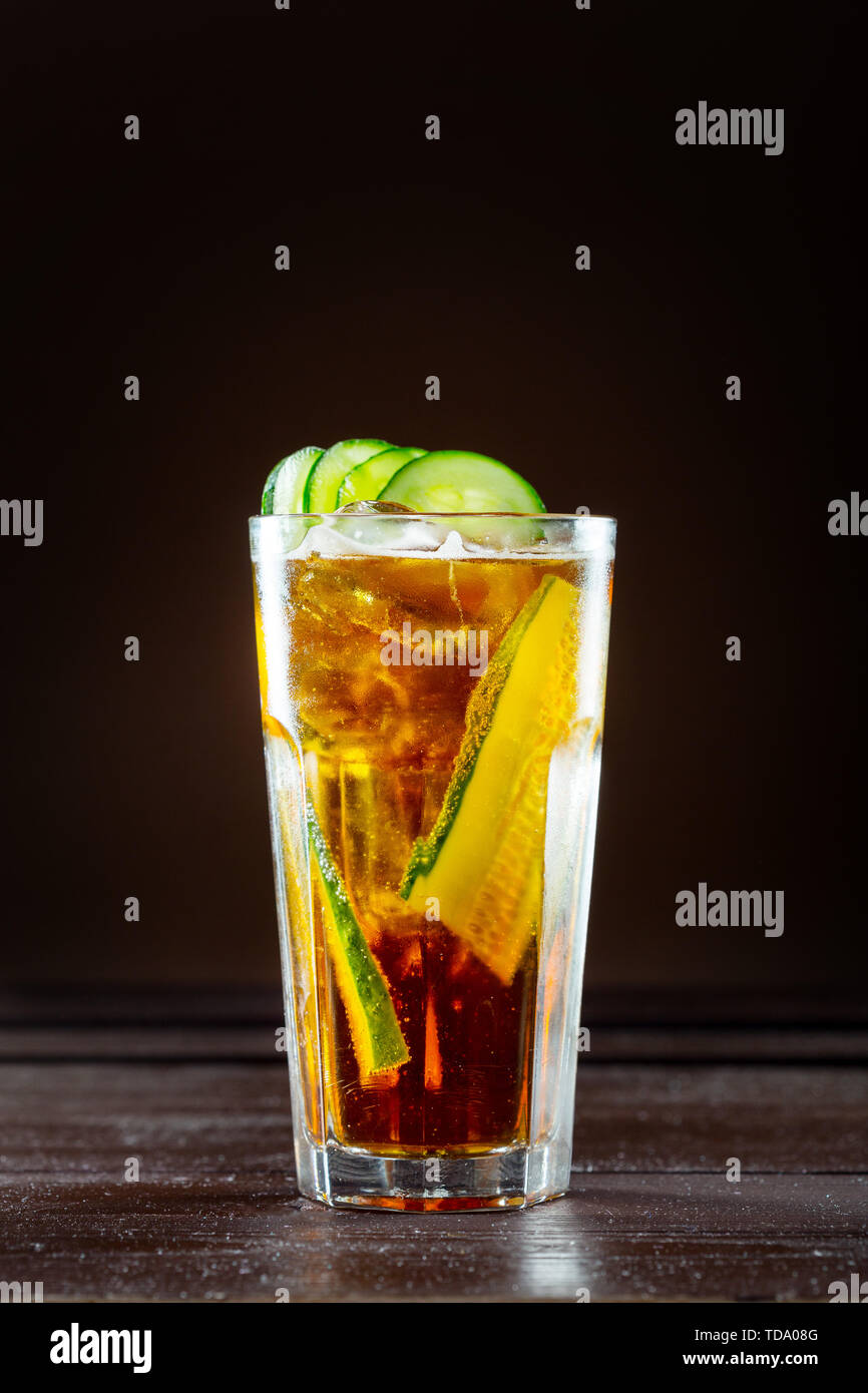 classic cocktail on a dark bar Stock Photo - Alamy