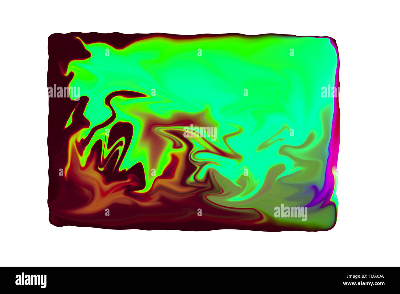 abstract and blurred blots of rectangular shapes on a white background ...