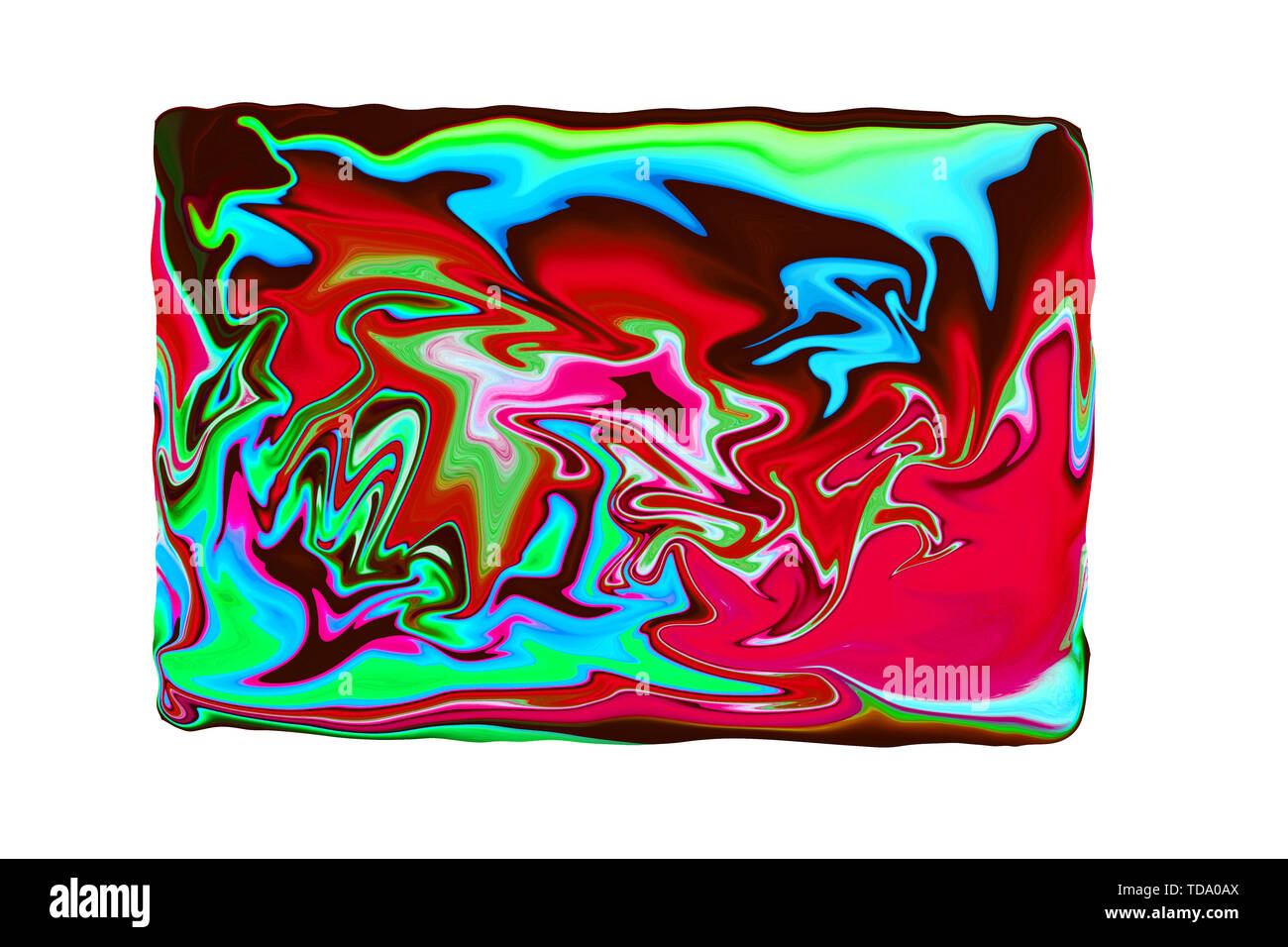 abstract and blurred blots of rectangular shapes on a white background ...