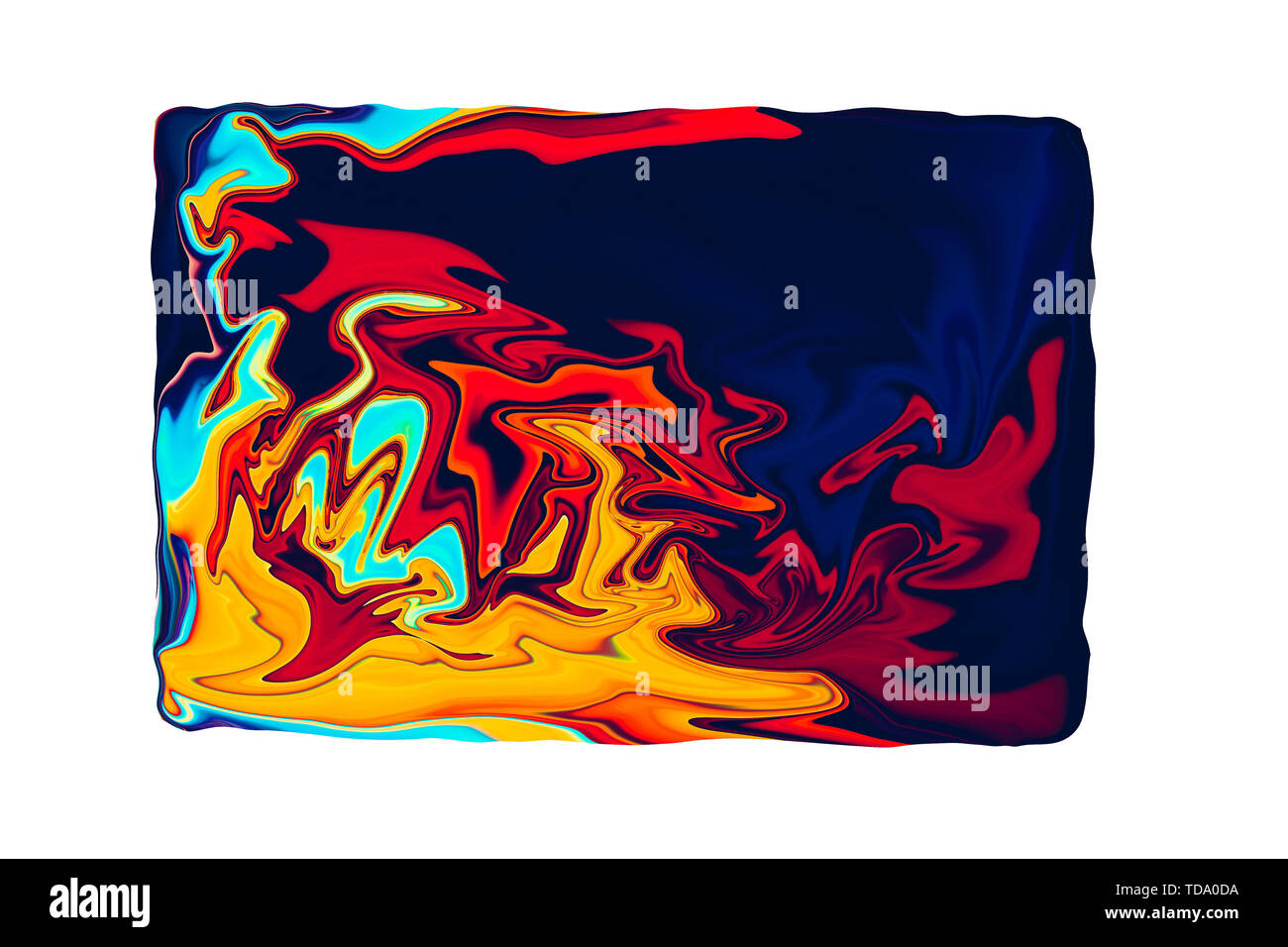 abstract and blurred blots of rectangular shapes on a white background ...