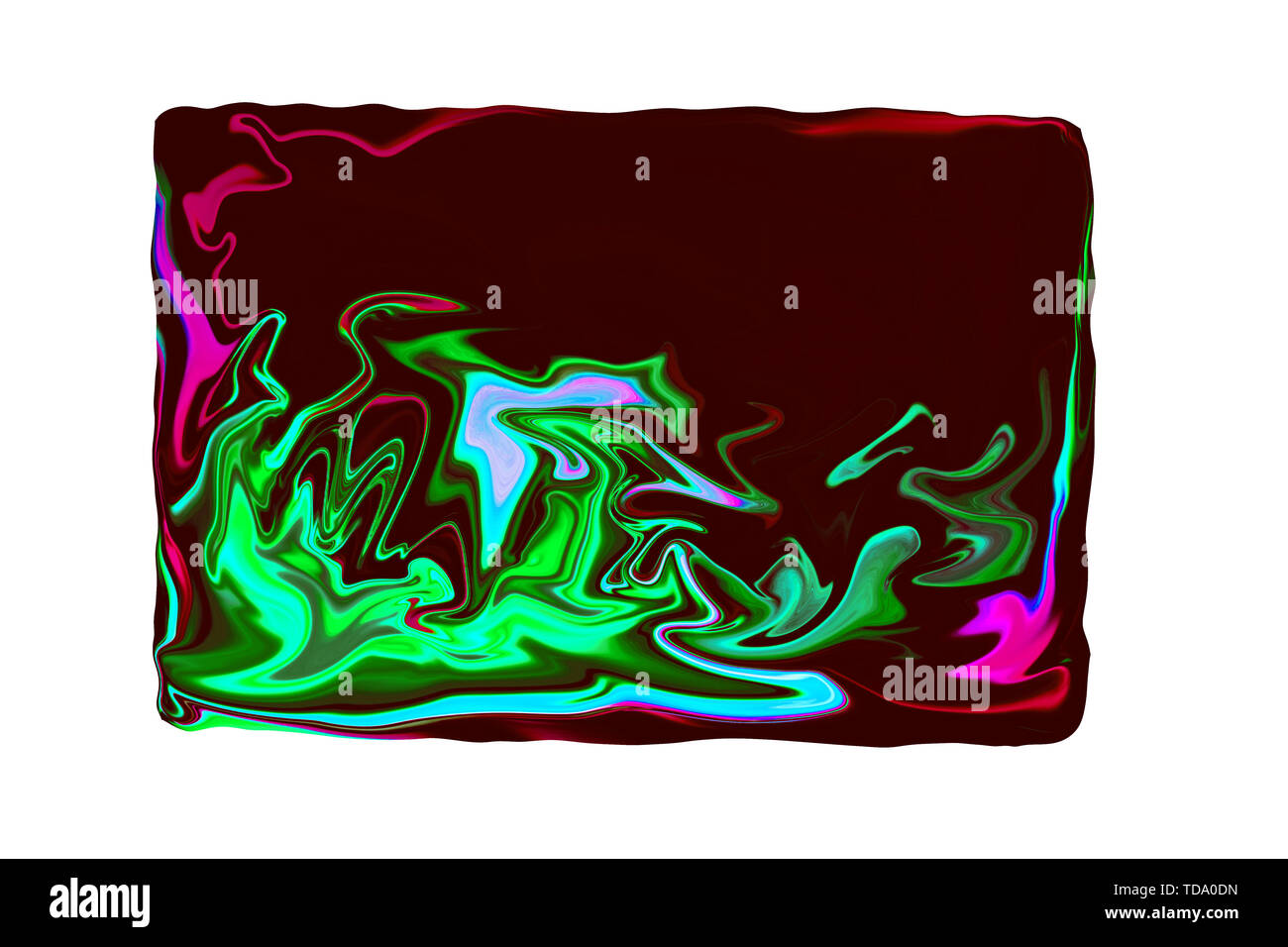 abstract and blurred blots of rectangular shapes on a white background ...