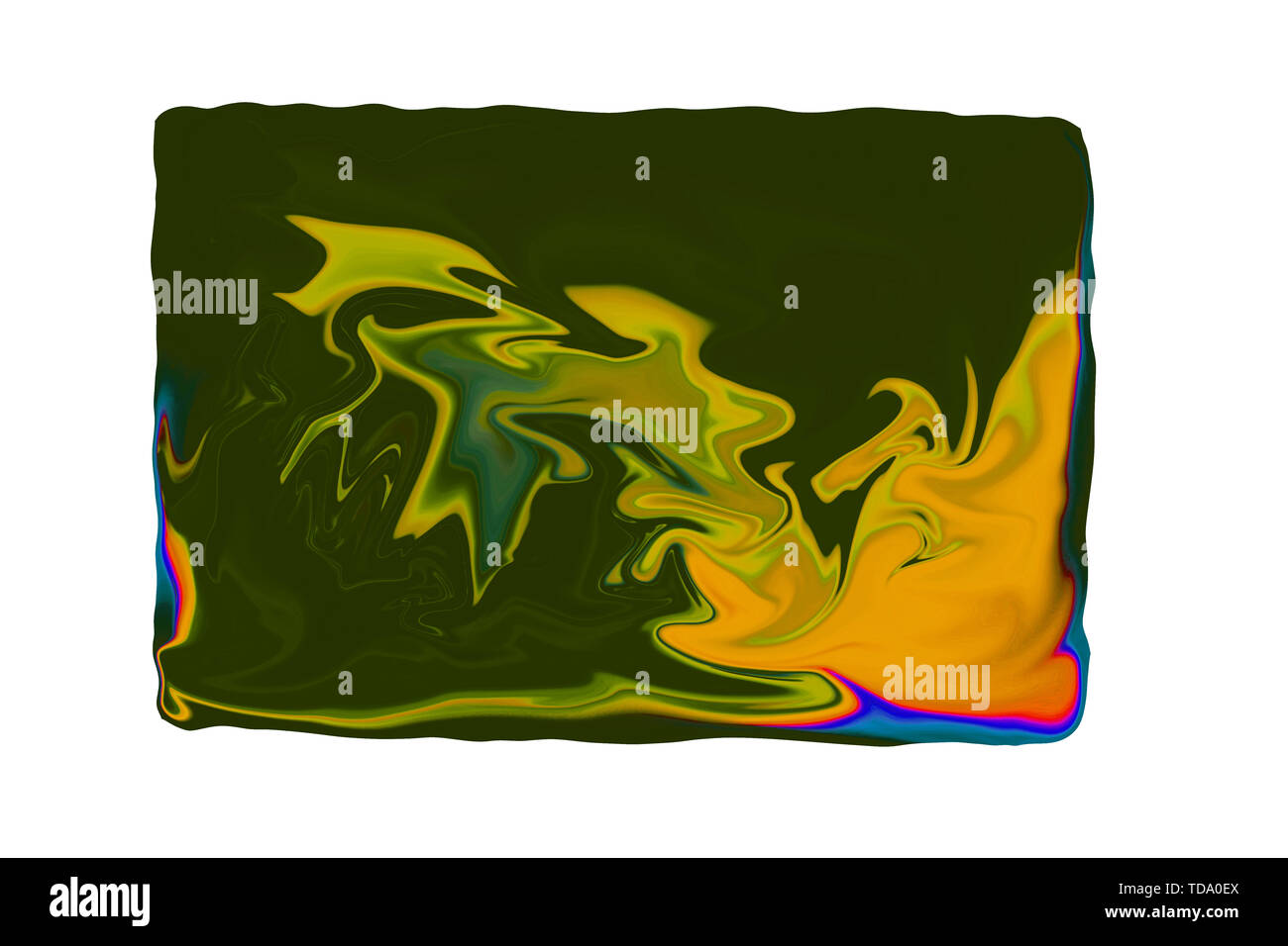 abstract and blurred blots of rectangular shapes on a white background ...