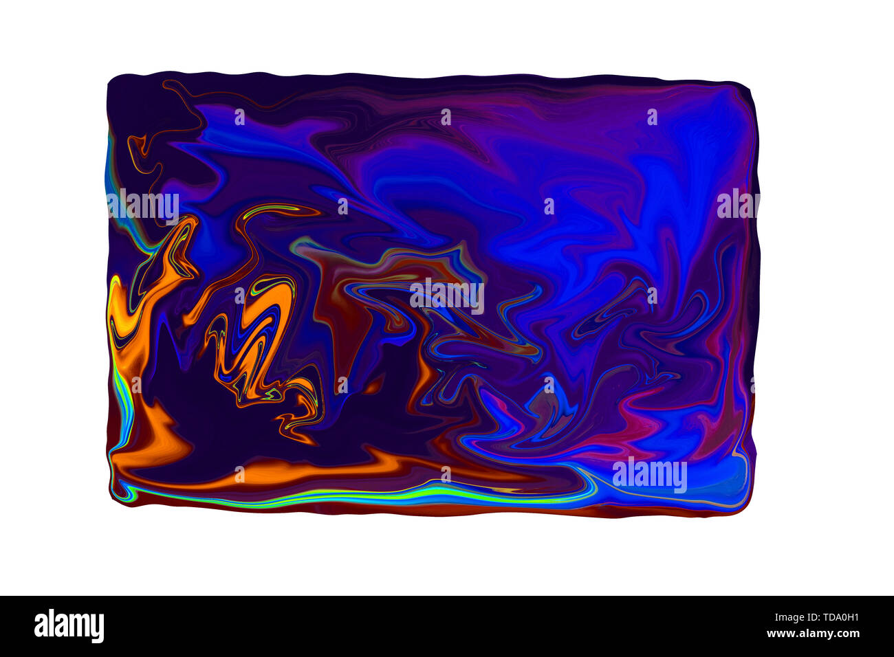 abstract and blurred blots of rectangular shapes on a white background ...