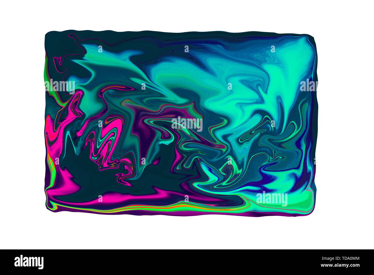 abstract and blurred blots of rectangular shapes on a white background ...