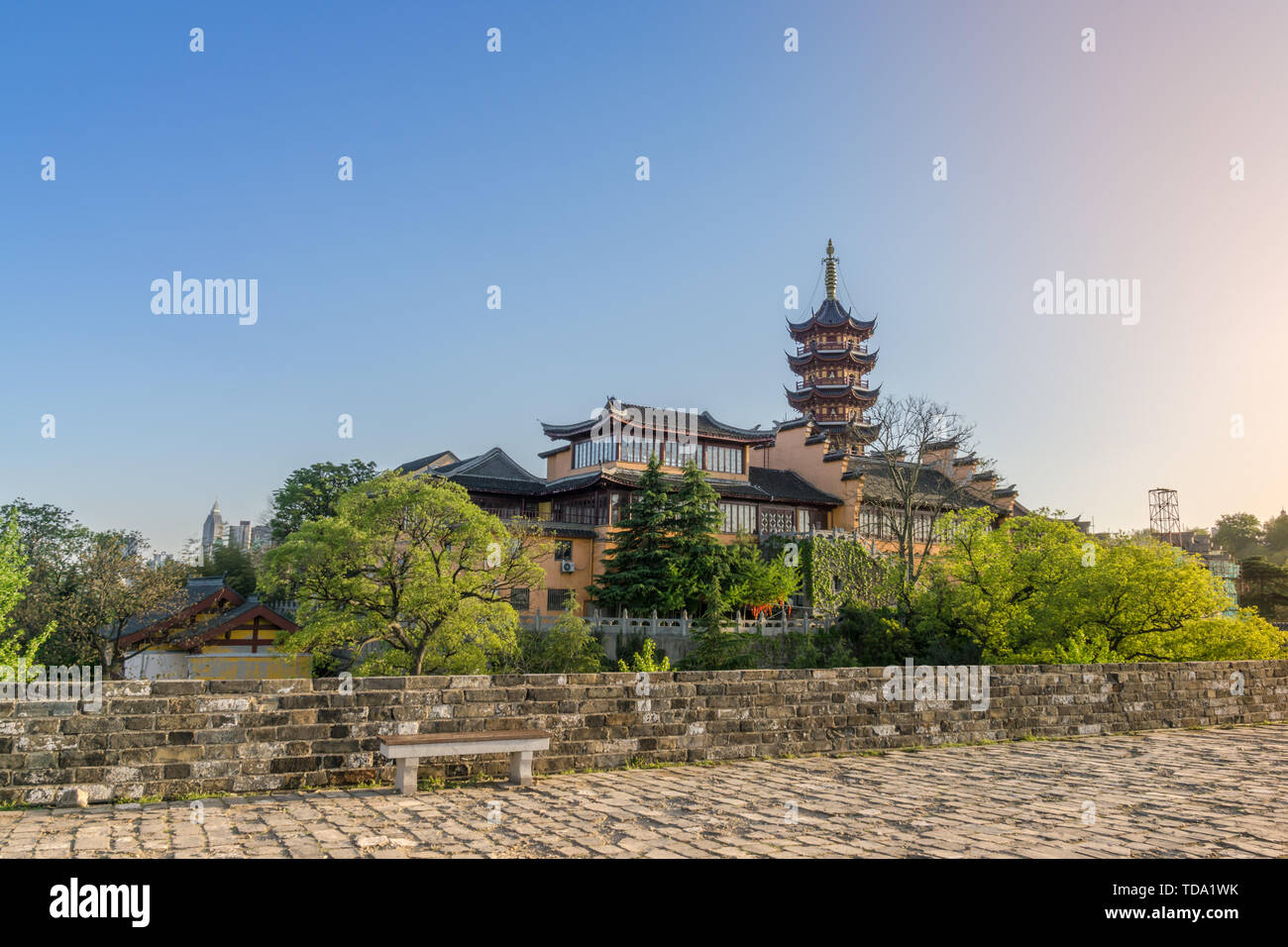 The scenery of the city walls of the Ming Dynasty in China Stock Photo ...