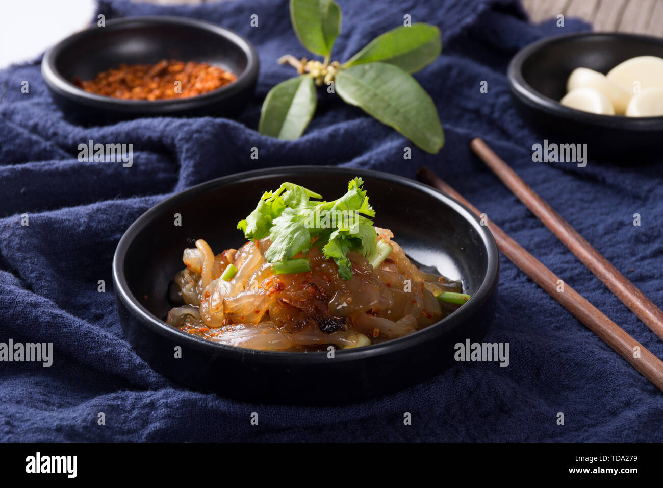 Delicious jellyfish skin Stock Photo - Alamy