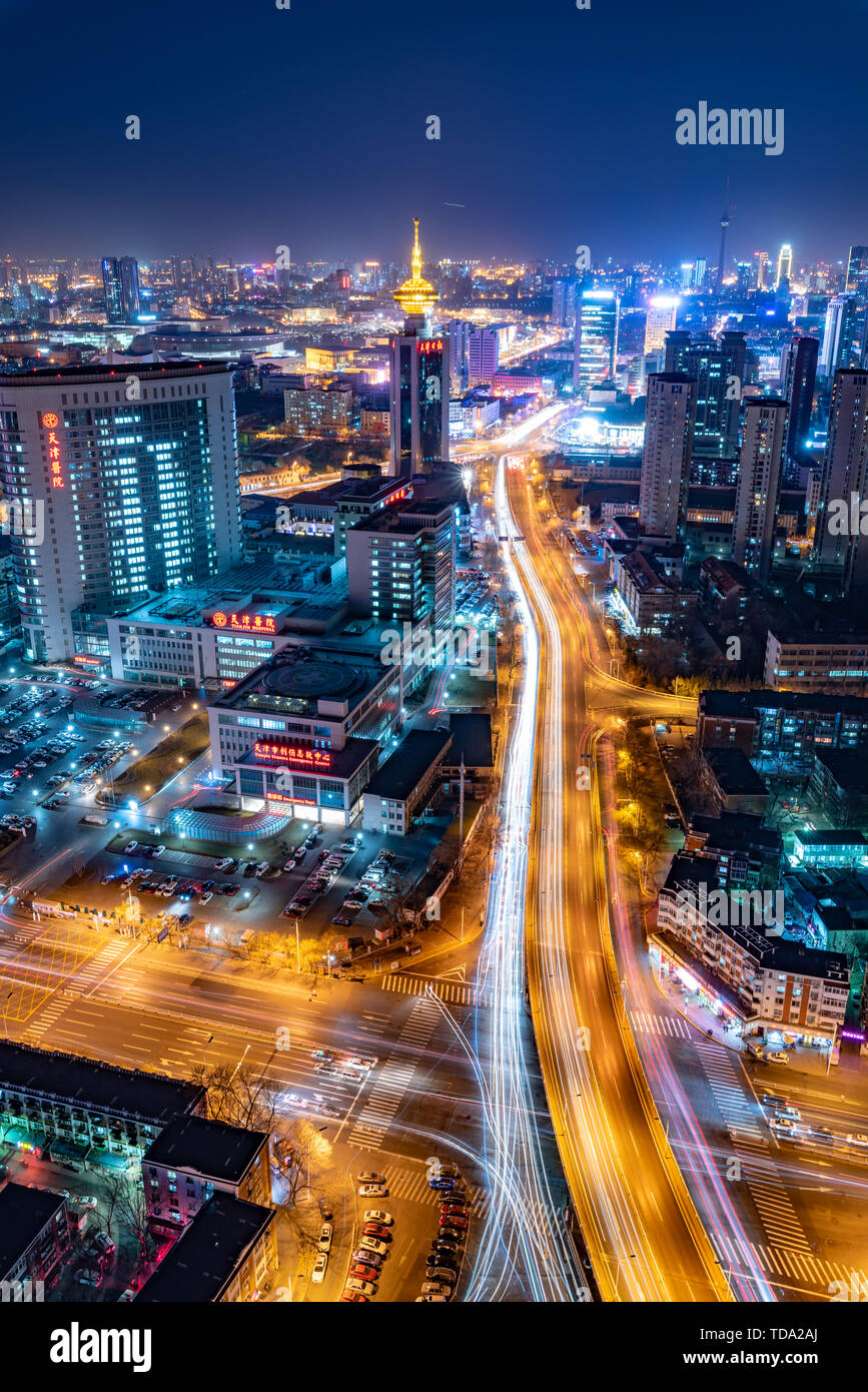 Tianjin skyline color buildings hi-res stock photography and images - Alamy