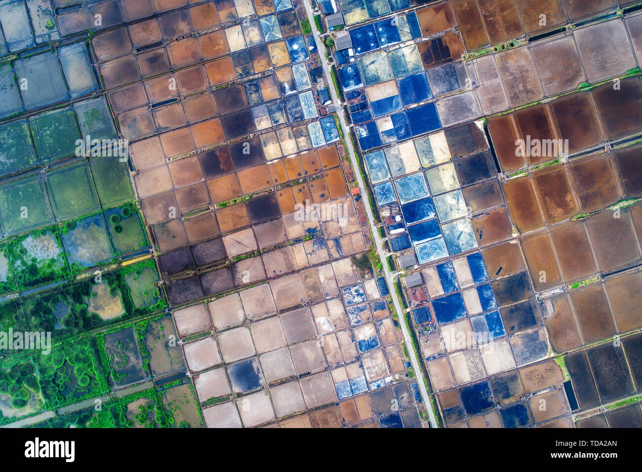 10,000 mu of salt field in Daishan, Zhejiang Stock Photo - Alamy