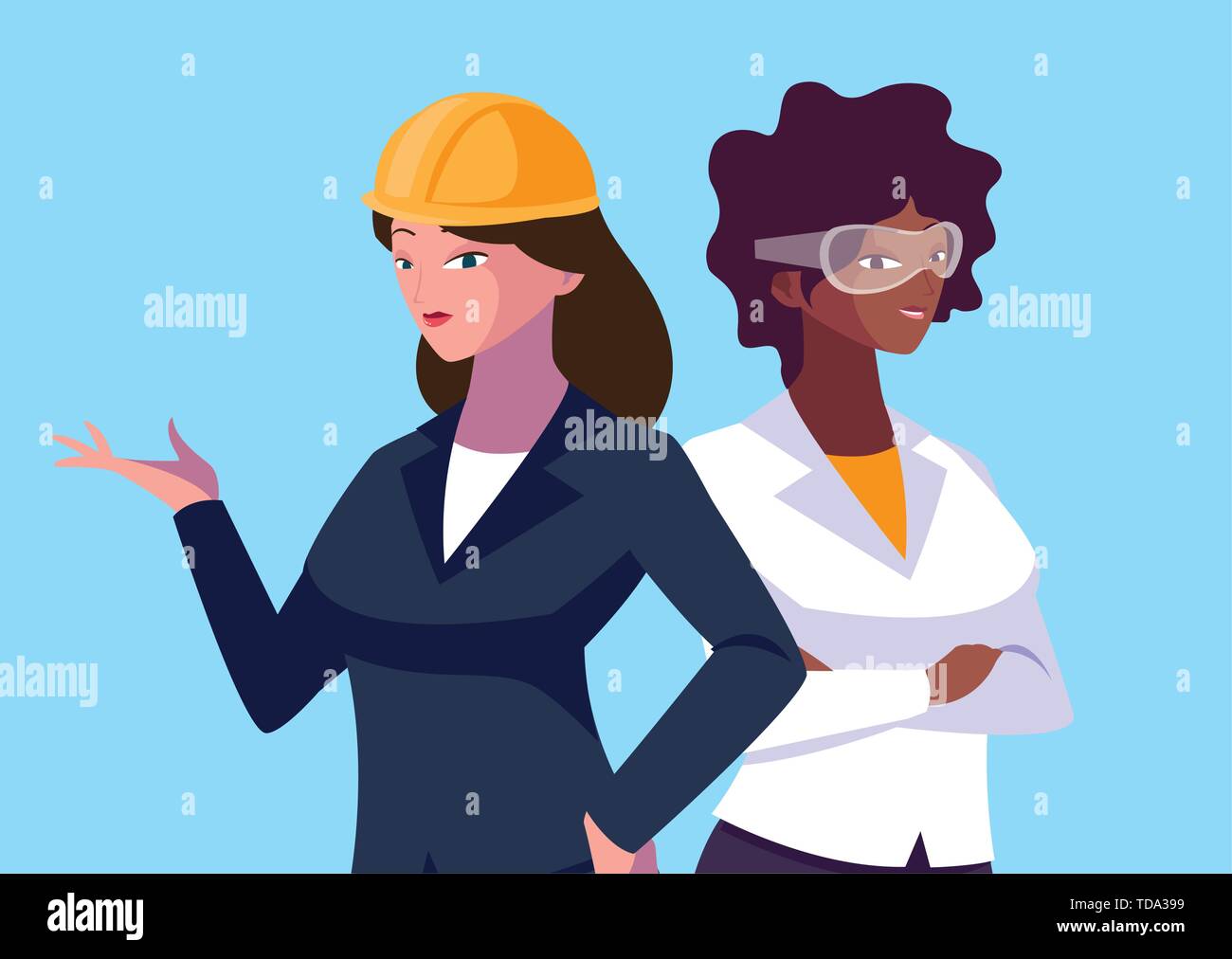 Women engineer design, Worker profession industry construction ...