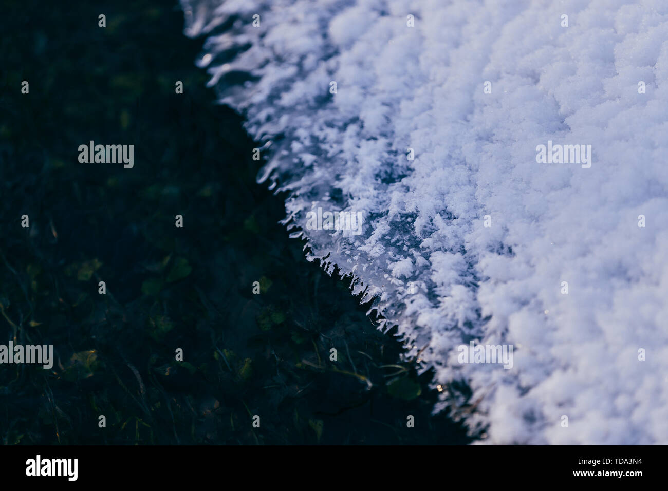 Ice snow create patterns hi-res stock photography and images - Alamy