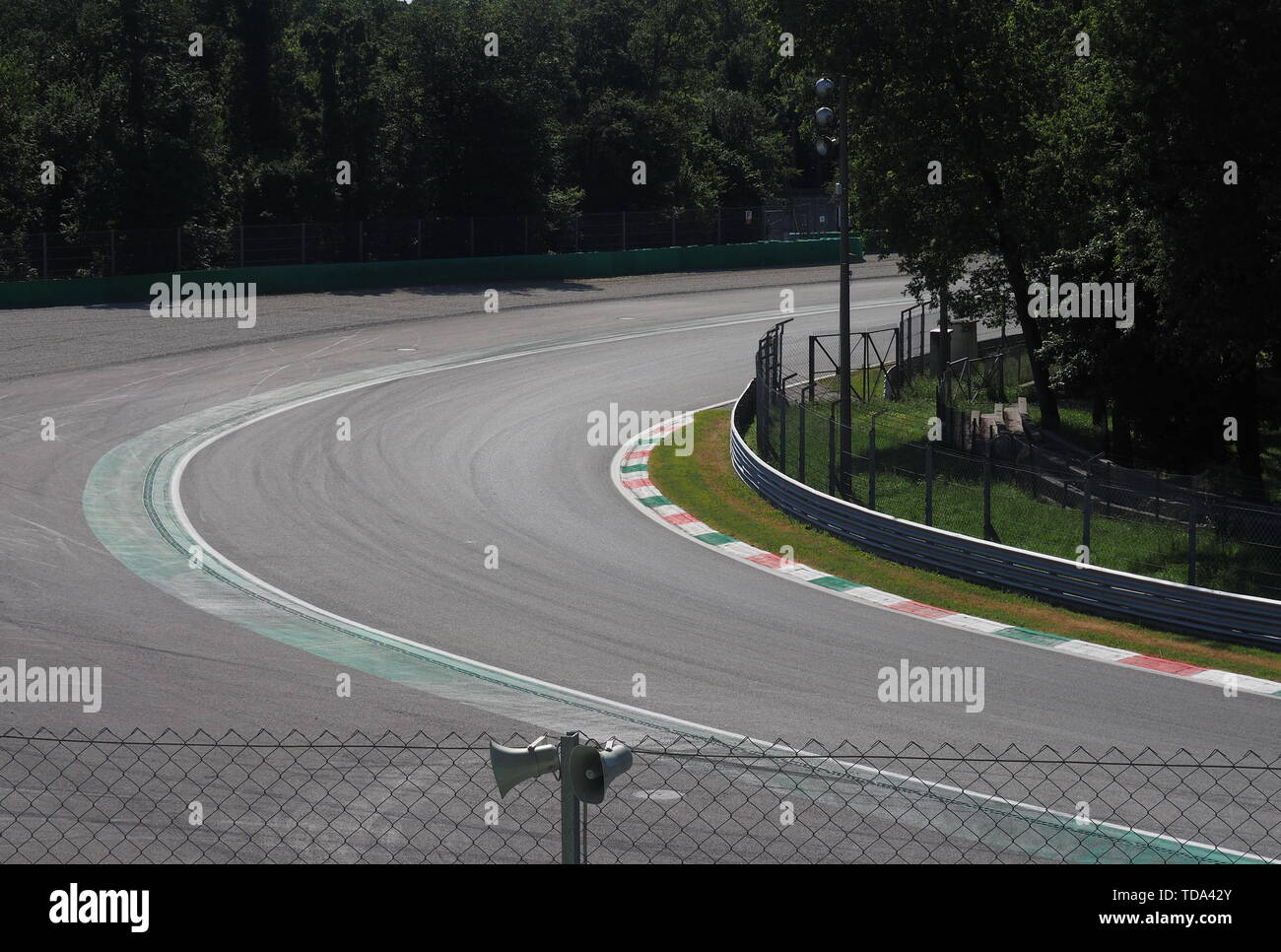 Empty grandstand of a racing circuit in Monza Stock Photo - Alamy