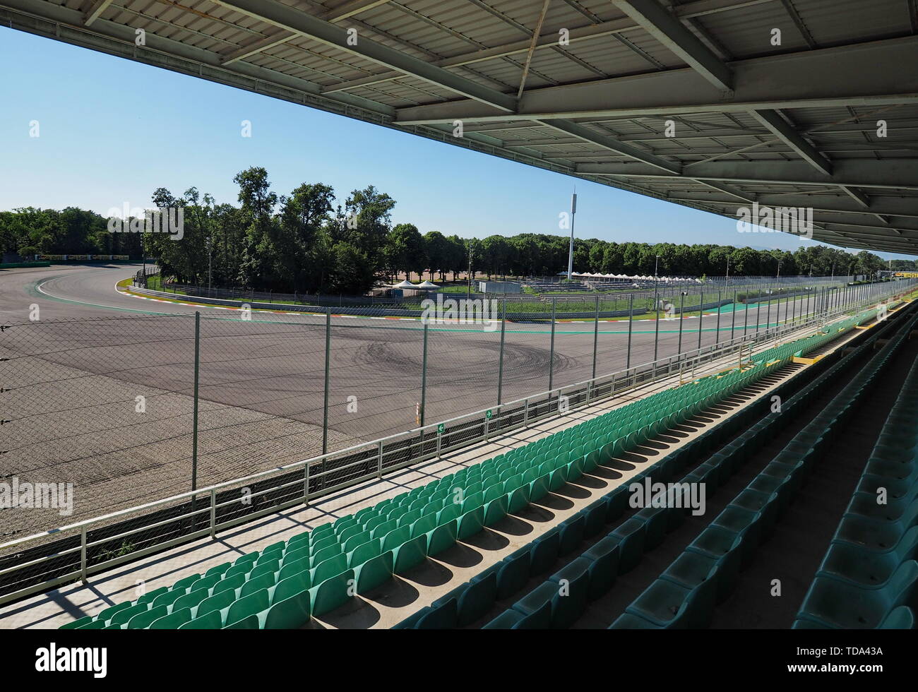 Empty grandstand of a racing circuit in Monza Stock Photo - Alamy