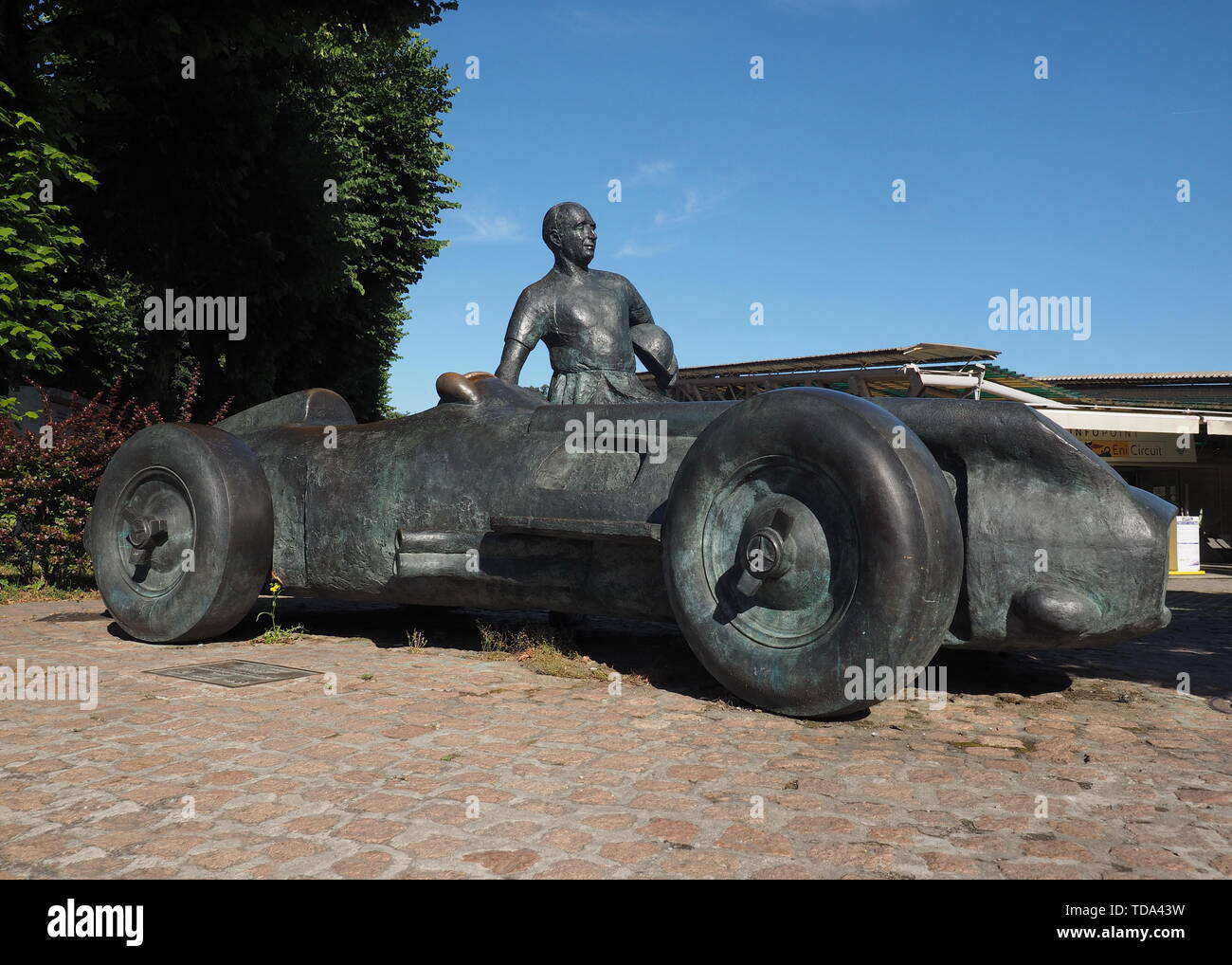 Monza, Italy - June 13, 2019: Statue of Argentine racing car driver ...
