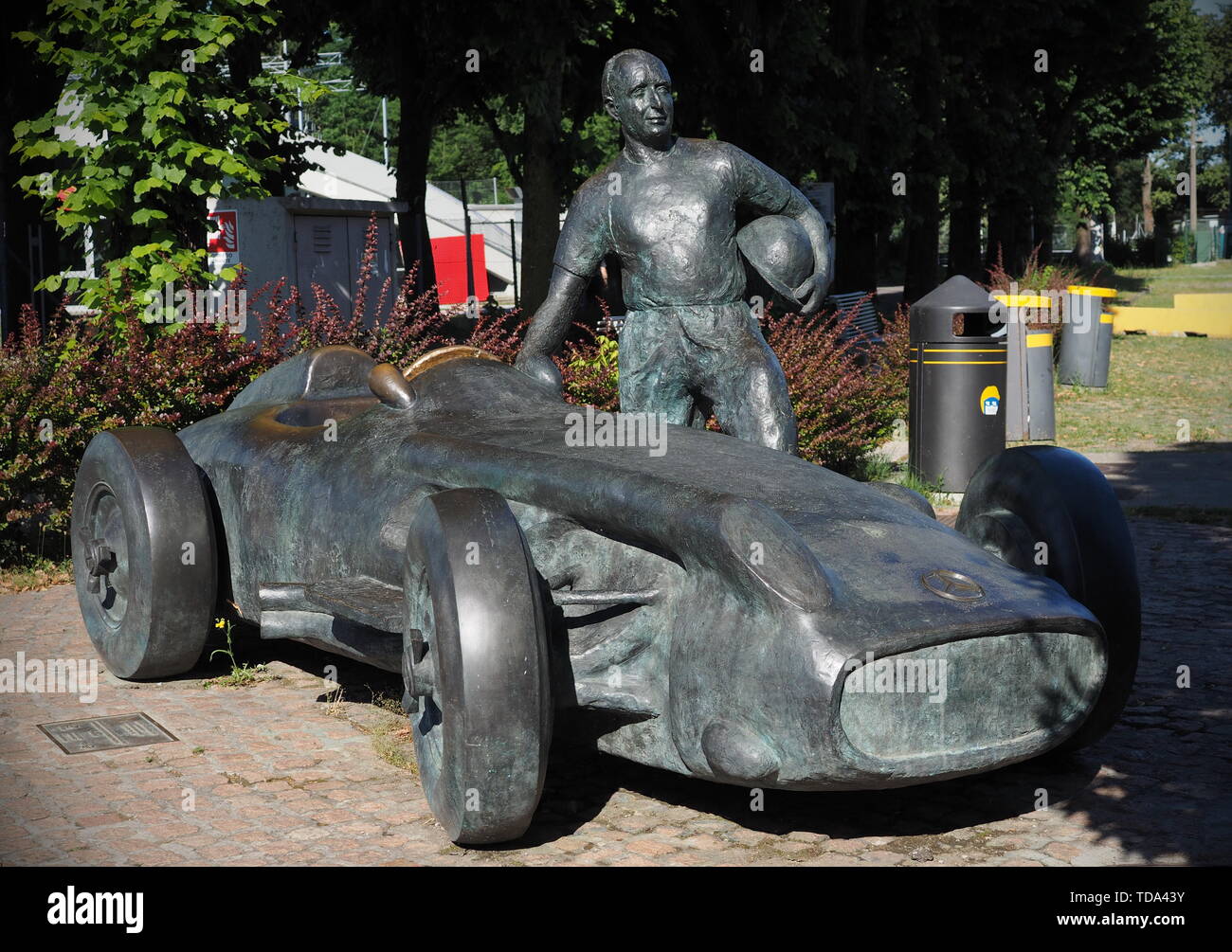 Monza, Italy - June 13, 2019: Statue of Argentine racing car driver ...
