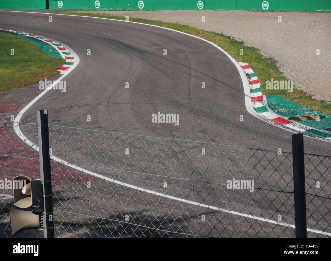 Empty grandstand of a racing circuit in Monza Stock Photo - Alamy