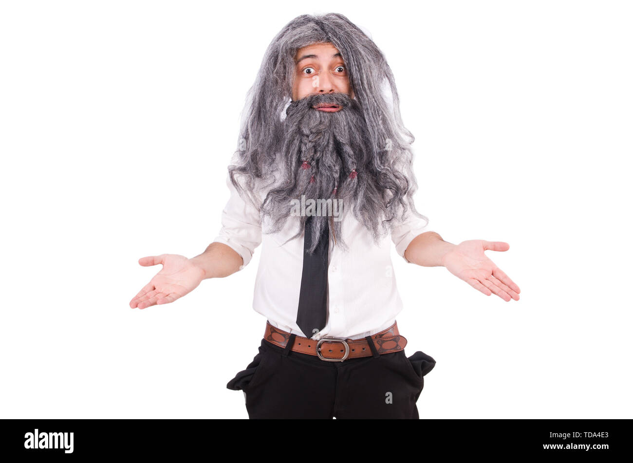 Old man in funny concept Stock Photo - Alamy