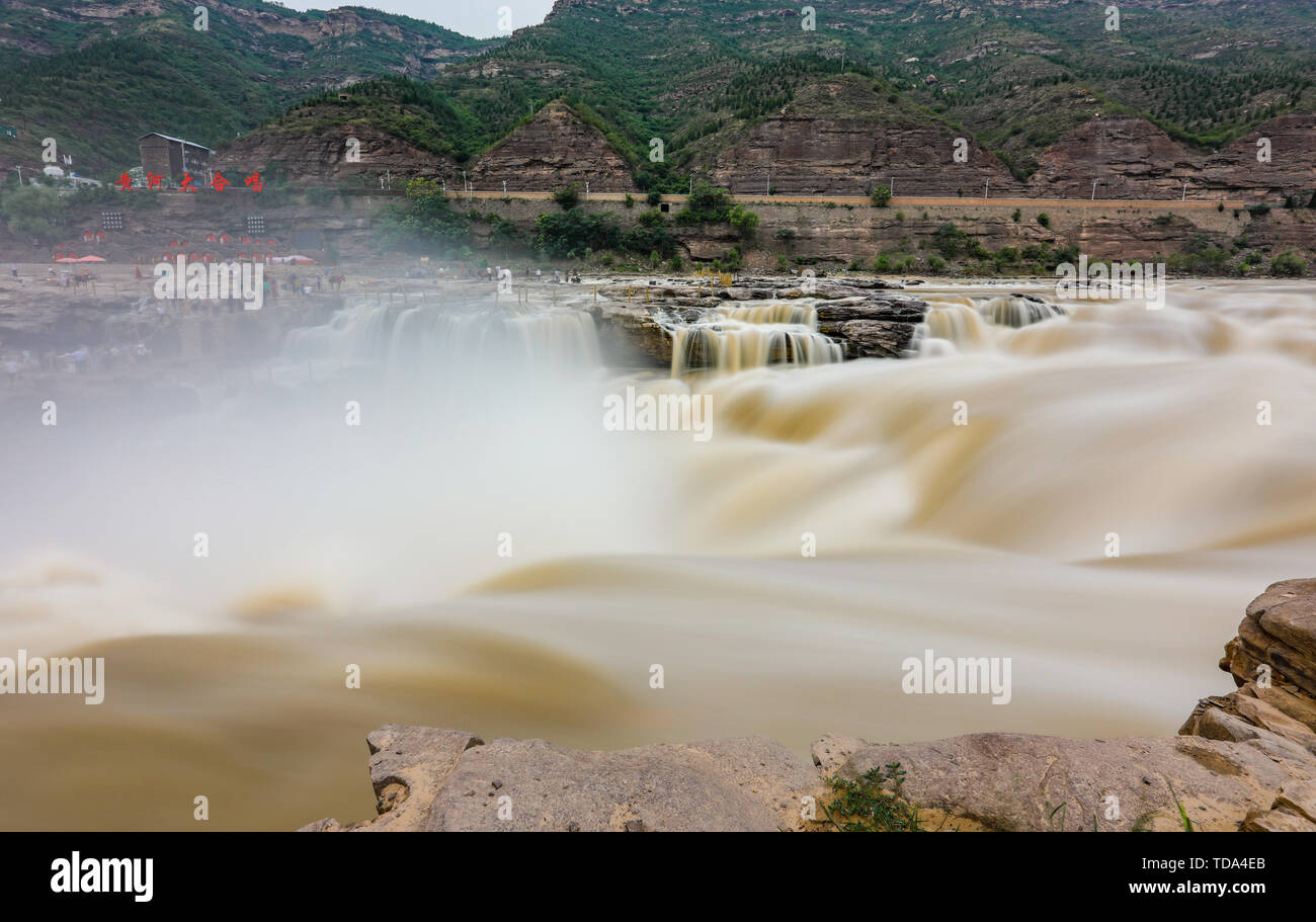 Hukou Falls, Yellow River, Mother River Stock Photo - Alamy