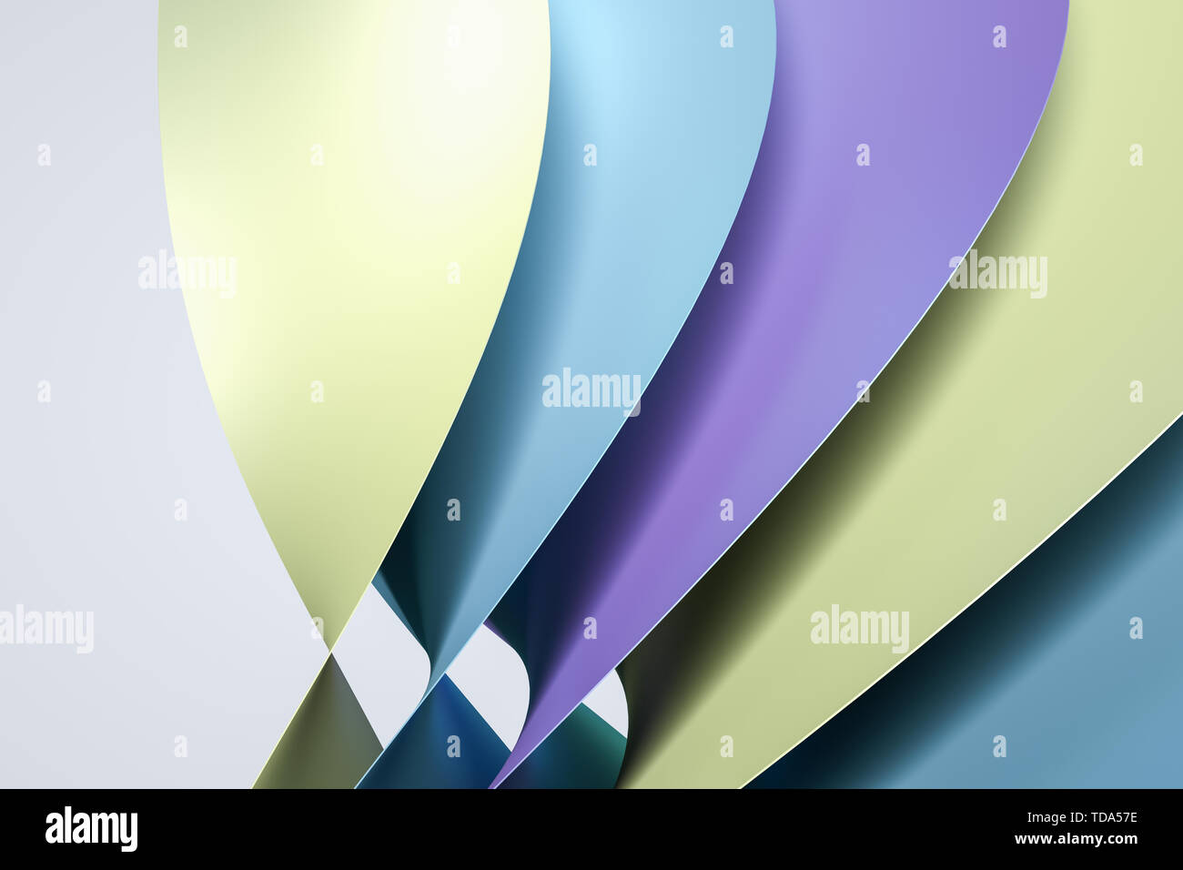 Three-dimensional rendering, color curved background Stock Photo - Alamy