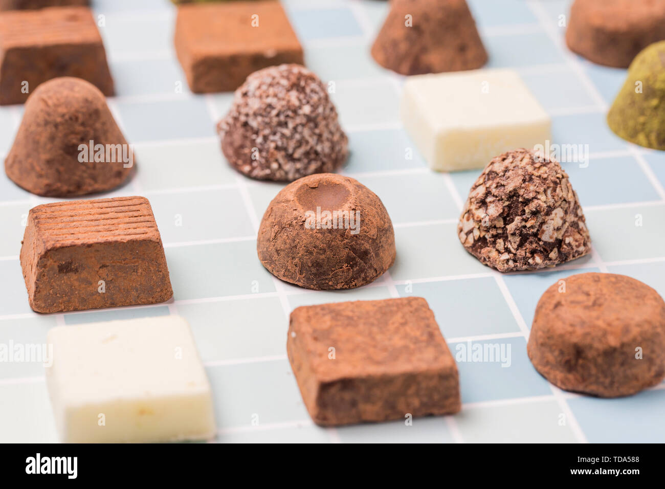 Different flavors of chocolate Stock Photo - Alamy