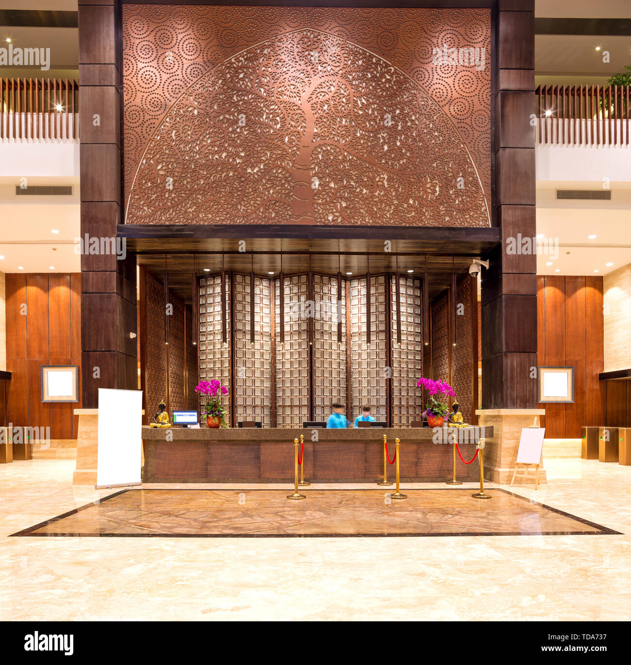 Hall of modern hotel Stock Photo - Alamy