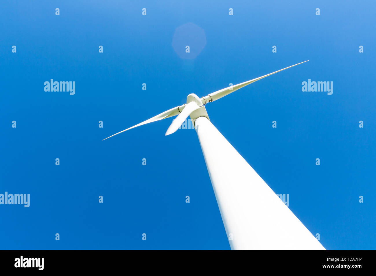 White wind turbine generating hi-res stock photography and images - Alamy