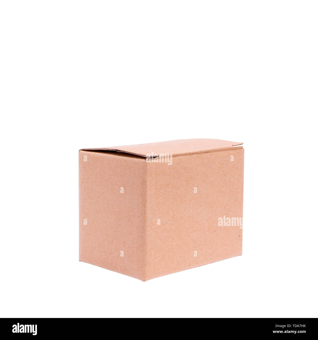 closed cardboard box with white background Stock Photo - Alamy