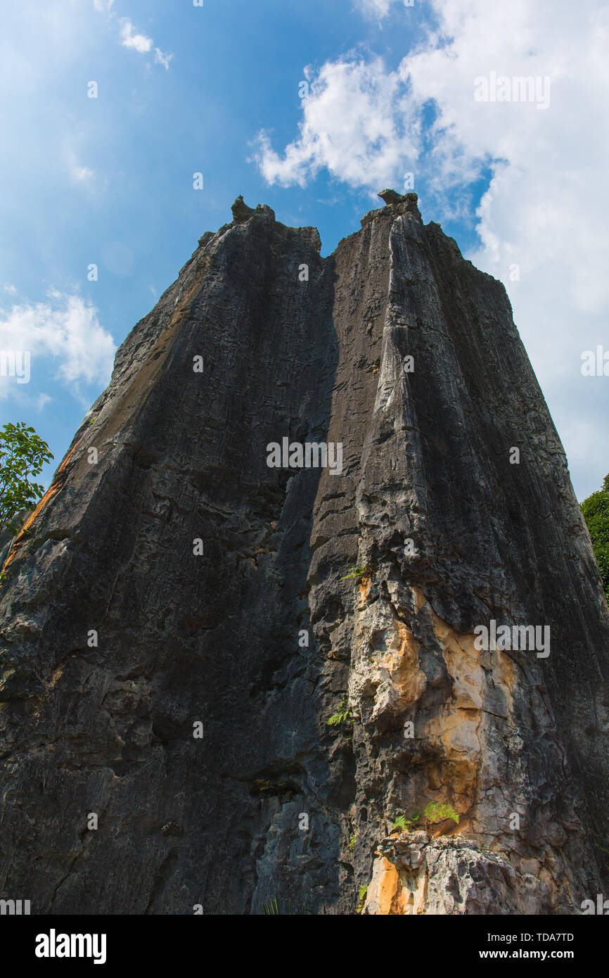 The strange stone of the stone forest scenic spot in Kunming Stock ...