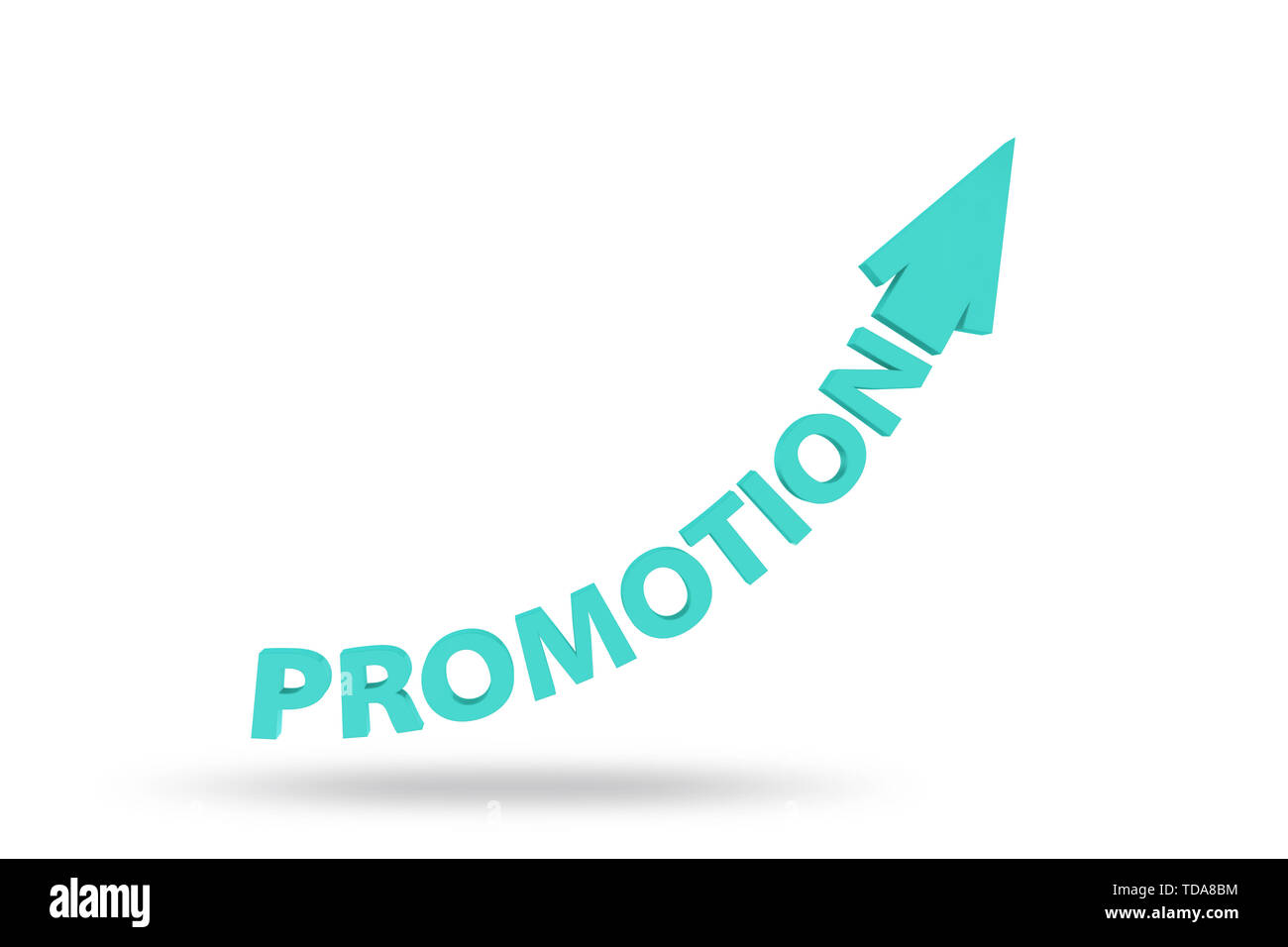 Career promotion concept - 3d rendering Stock Photo - Alamy