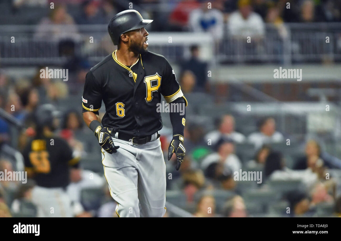 Atlanta, GA, USA. 12th June, 2019. Pittsburgh Pirates outfielder ...