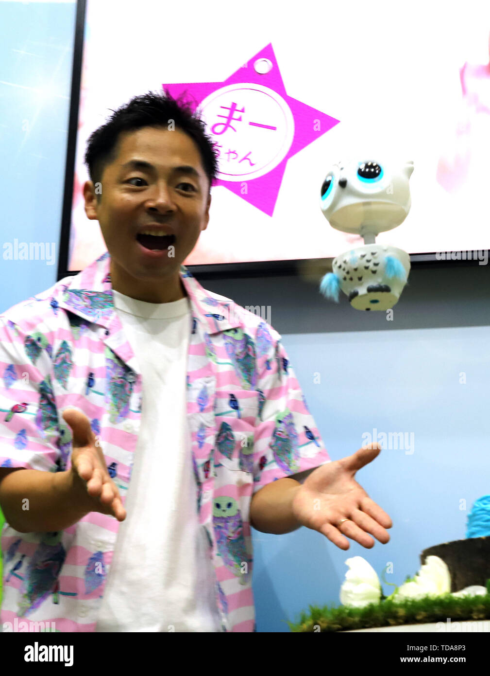 Tokyo, Japan. 13th June, 2019. Japan's toy maker Tomy displays a ...