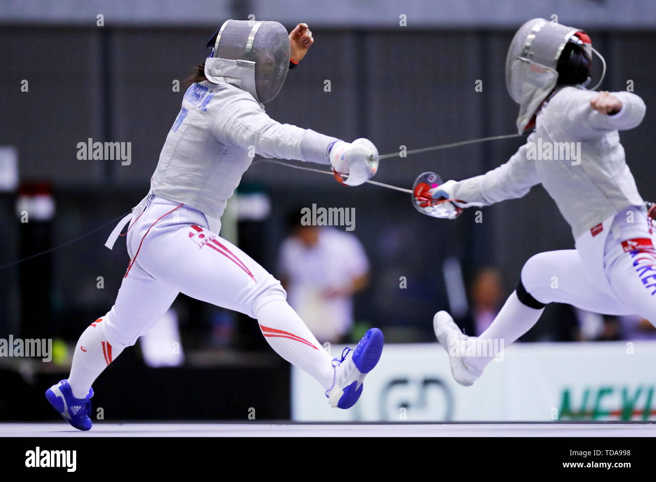 Chiba Port Arena, Chiba, Japan. 13th June, 2019. (L-R) Norika Tamura ...