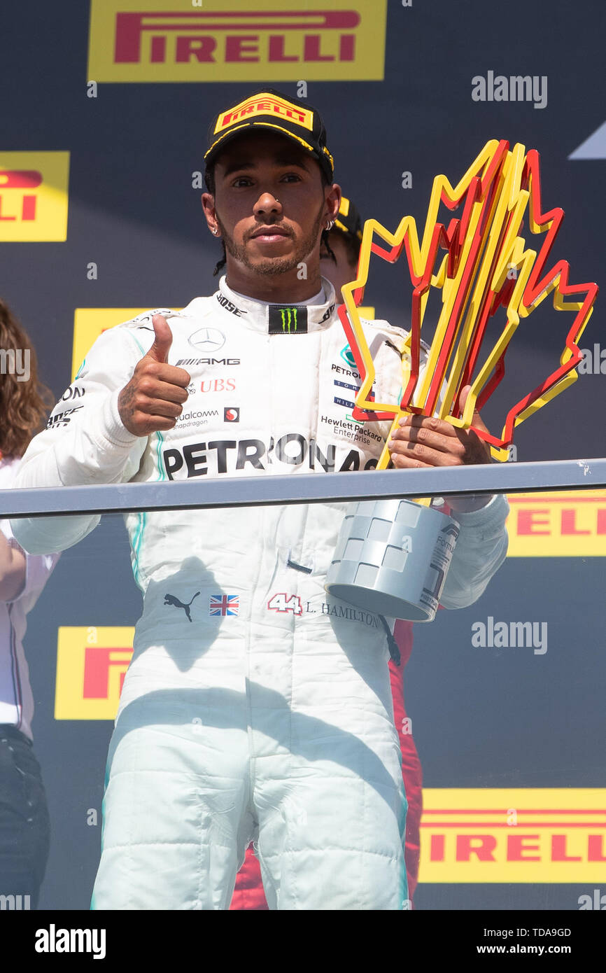 June 09, 2019: Mercedes AMG Petronas Motorsport driver Lewis Hamilton ...