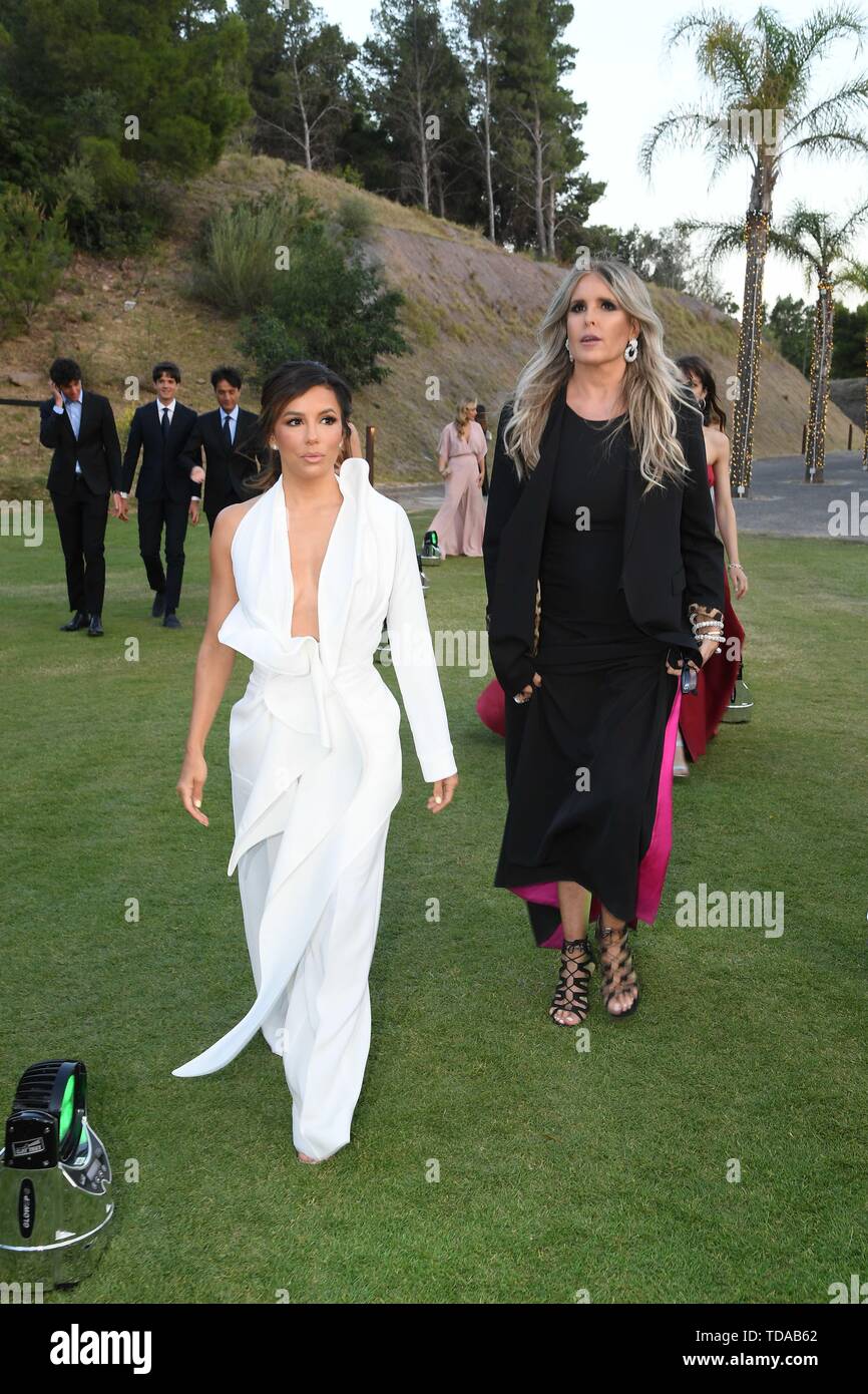 Chaff, Italy. 13th June, 2019. Pula: Forte Village. Filming Italy ...