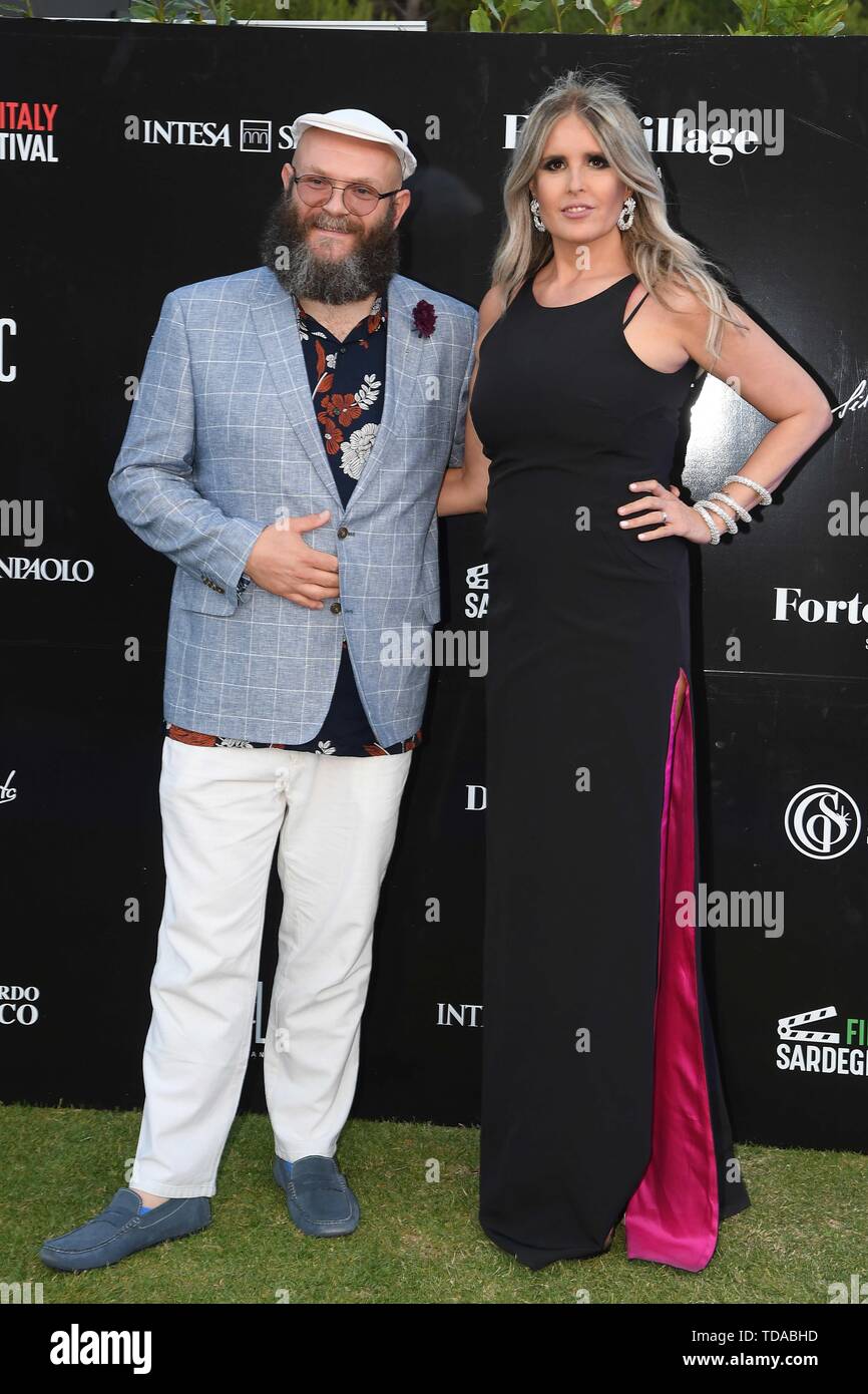 Chaff, Italy. 13th June, 2019. Pula: Forte Village. Filming Italy ...