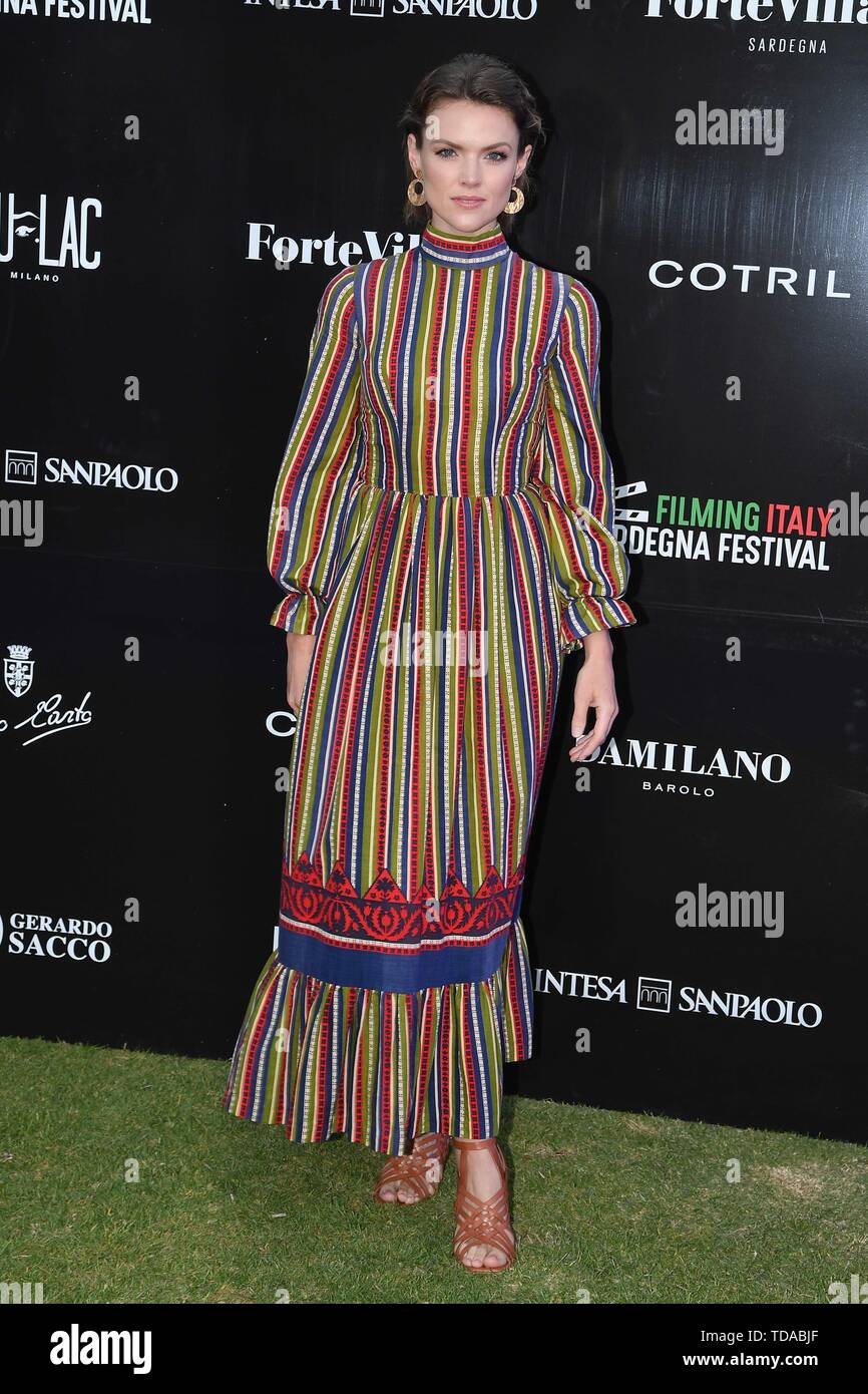 Chaff, Italy. 13th June, 2019. Pula: Forte Village. Filming Italy ...