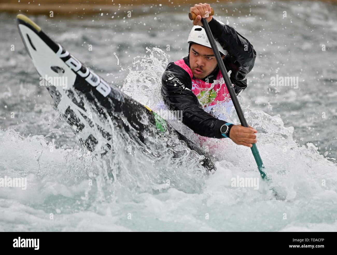 Lee valley white water centre, Hertfordshire, UK. 14th June, 2019. 2019 ...