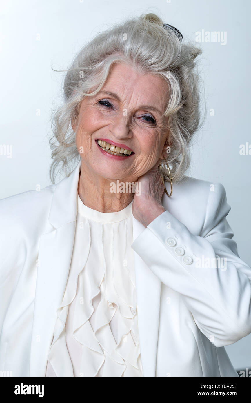 Leipzig, Germany. 07th June, 2019. The actress Helga Piur, recorded at ...