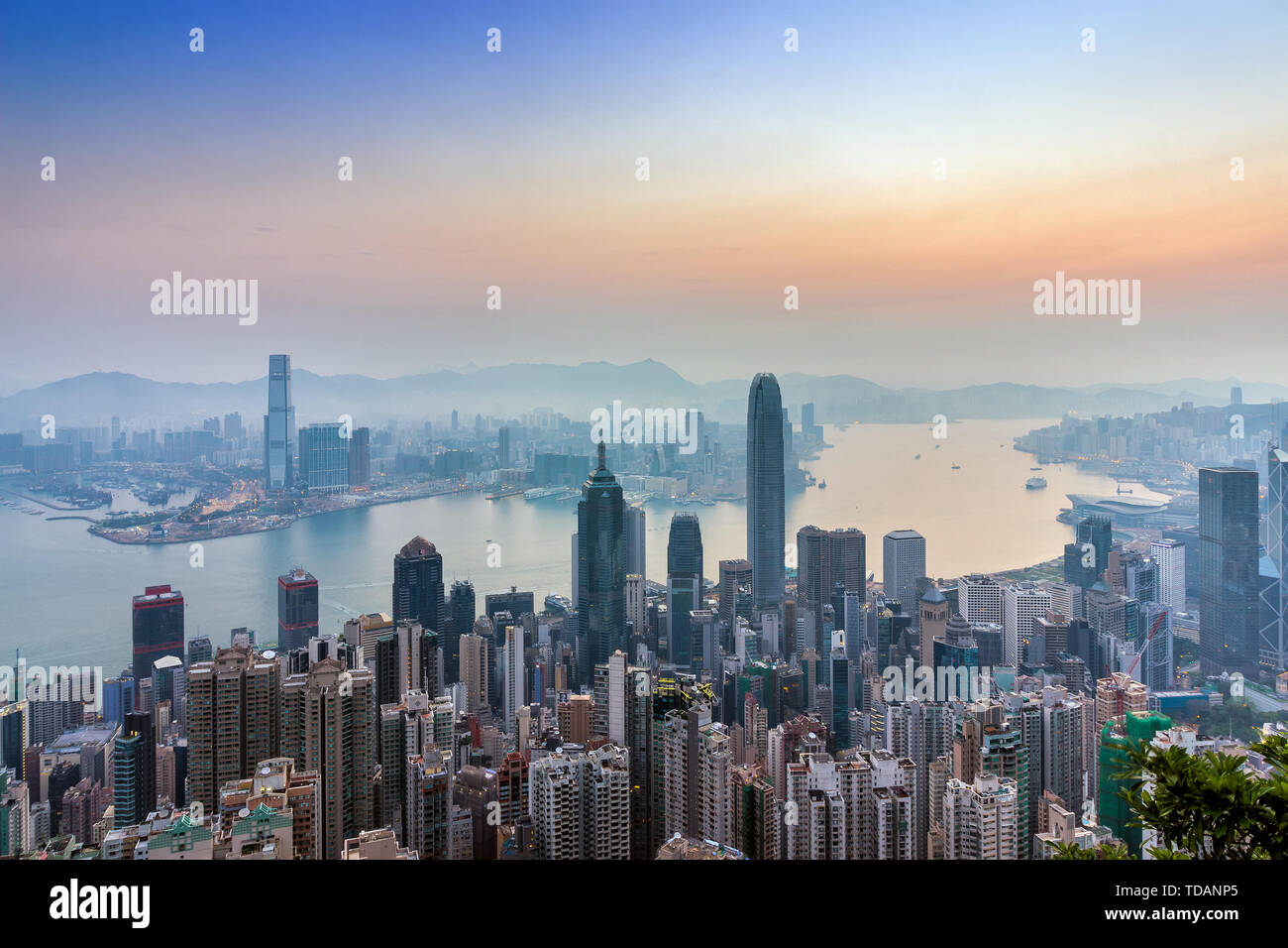 Hong Kong City Skyline Stock Photo - Alamy