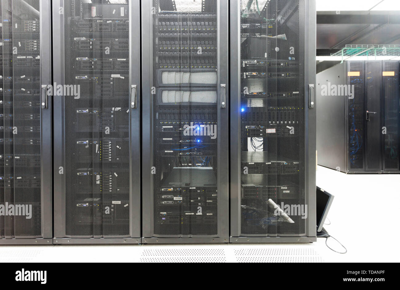 Telecommunication server in data center Stock Photo - Alamy