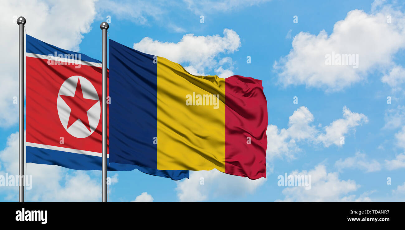 North korea chad flag hi-res stock photography and images - Alamy