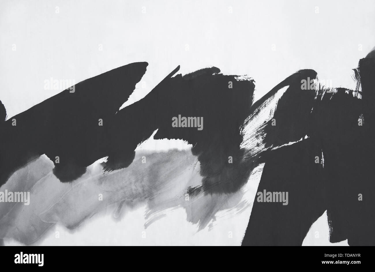 Abstract landscape ink background Stock Photo - Alamy