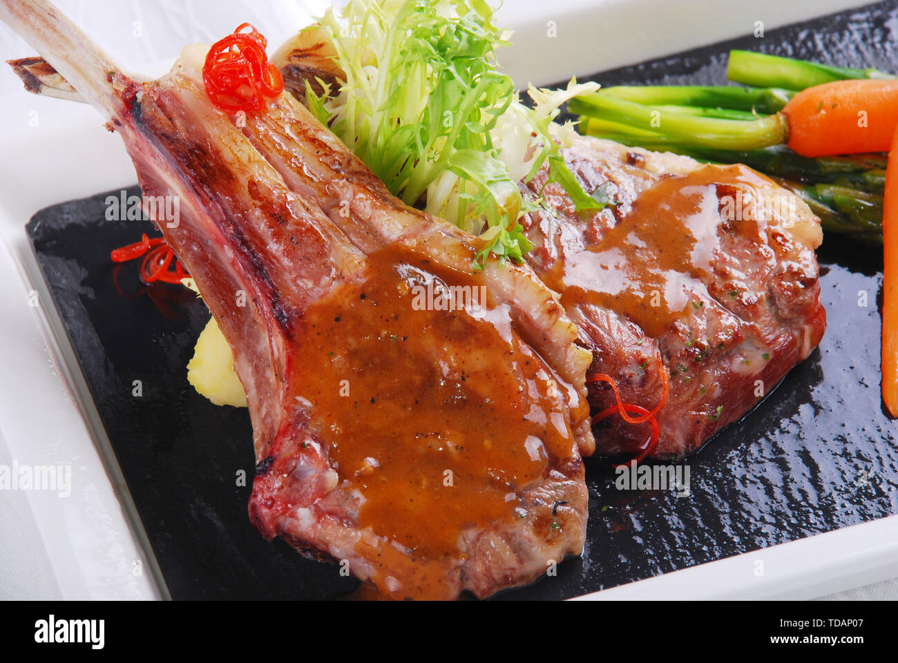 High-end Western food Stock Photo - Alamy