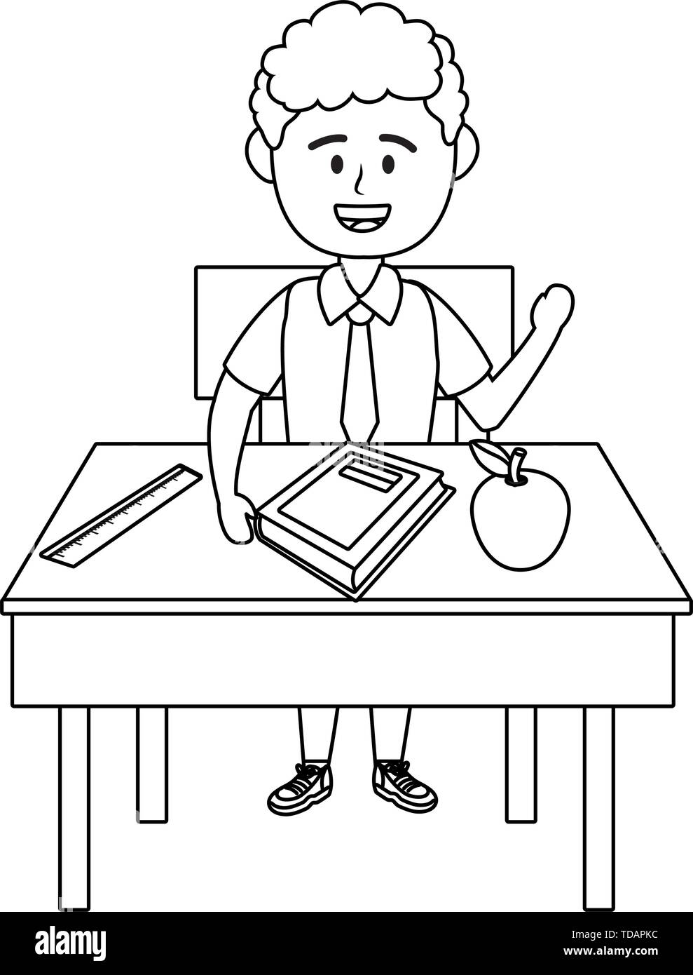 Boy kid design, School education learning knowledge study and class ...