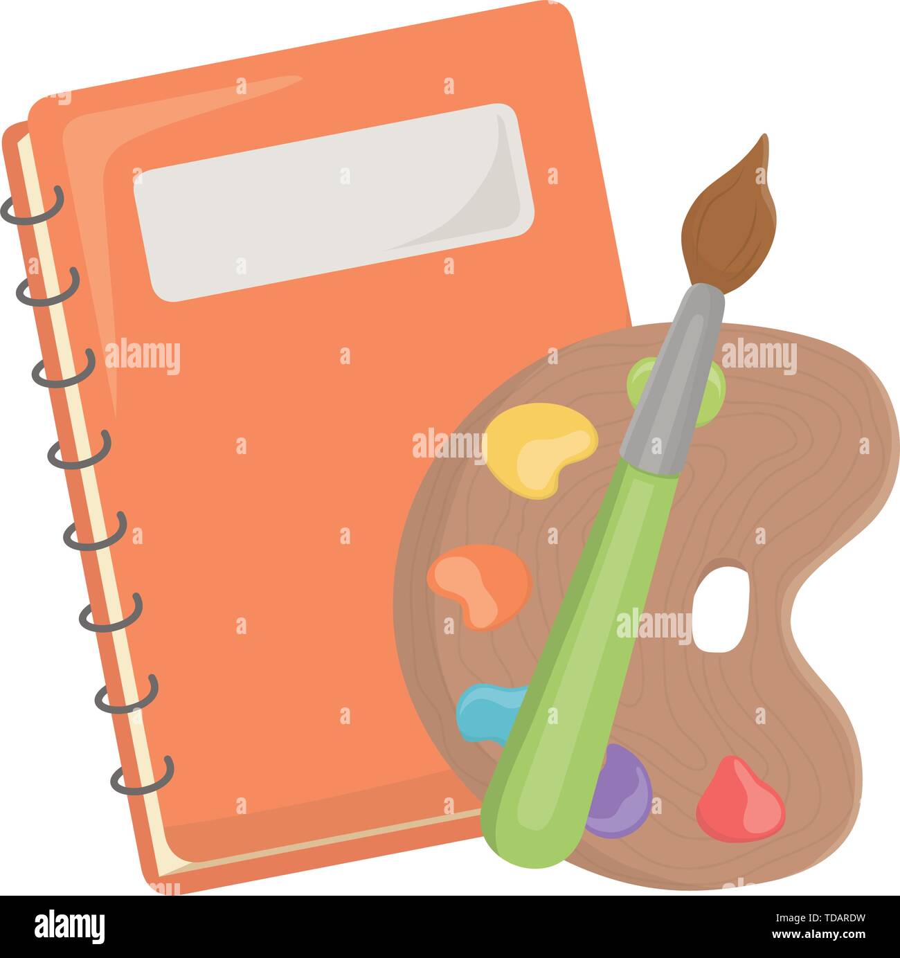 Notebook design, School supply object education study lesson and class ...